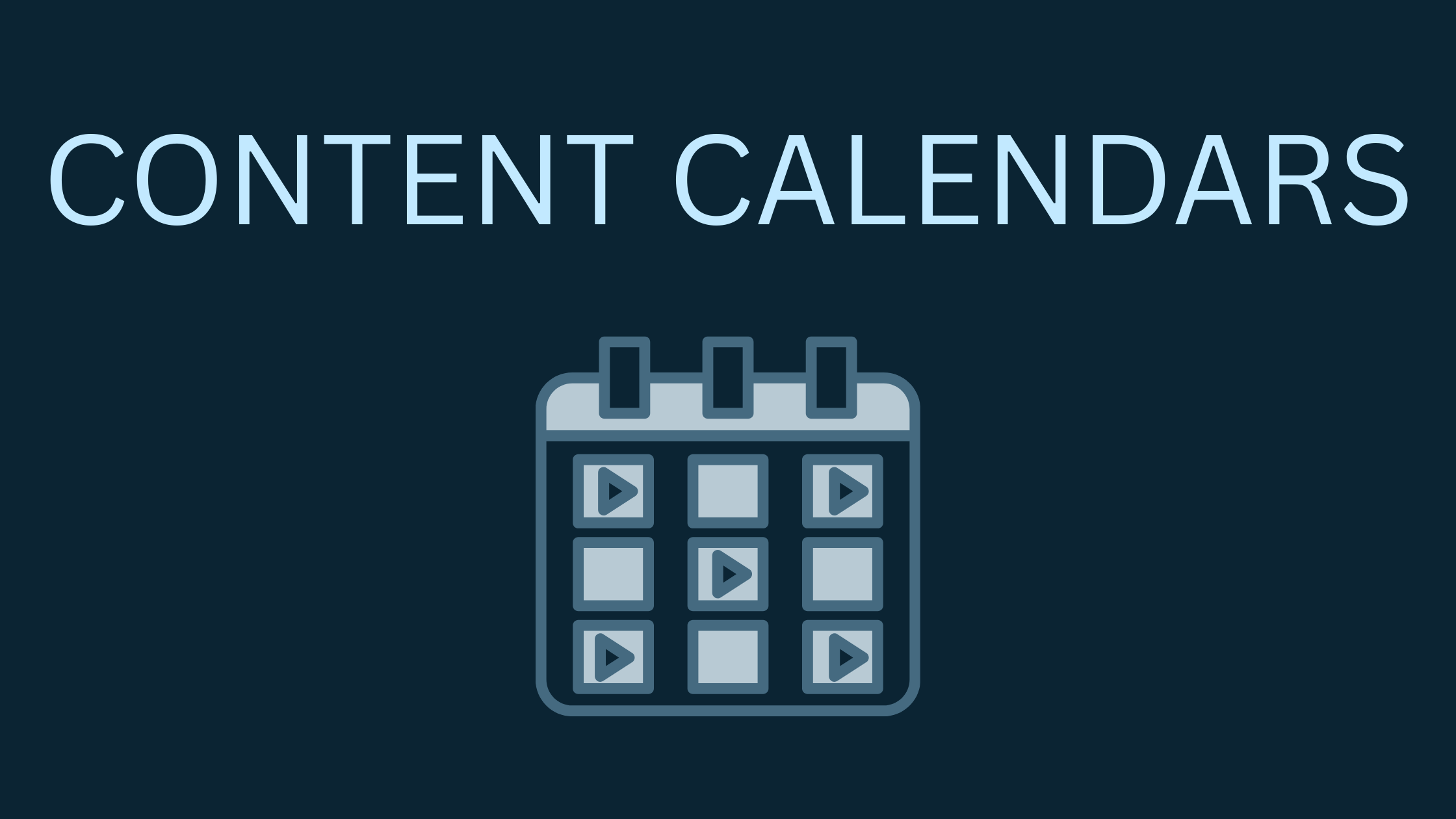 Content Calendars – Gillian Rainville